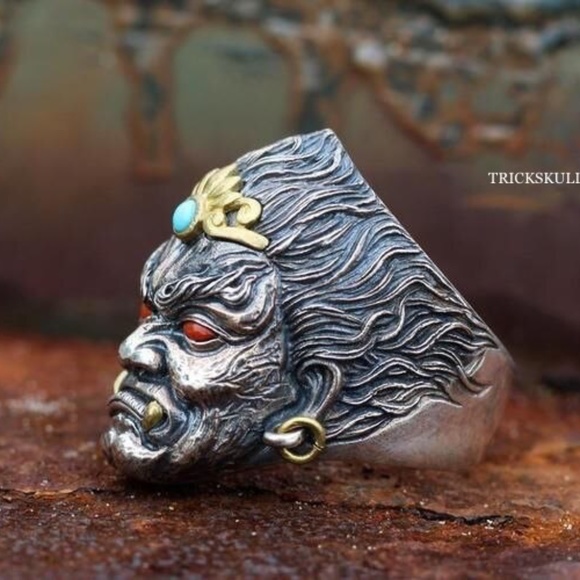 TRICKSKULLS | Jewelry | Demon Witch Vampire Evil Buddha Enamel ...